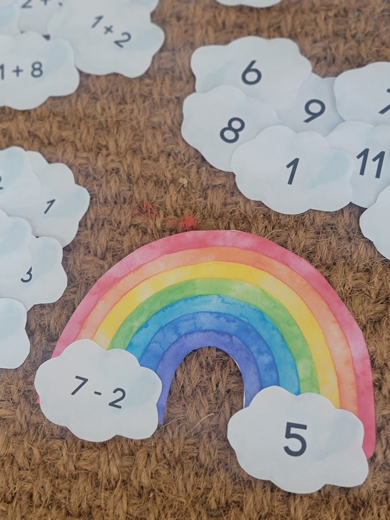 Rainbow Math Pack - Etsy