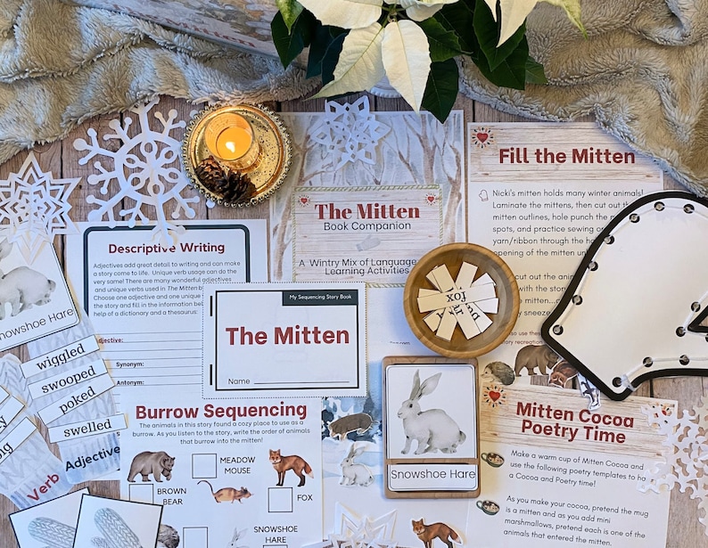 Mitten Themed Learning Pack - Etsy
