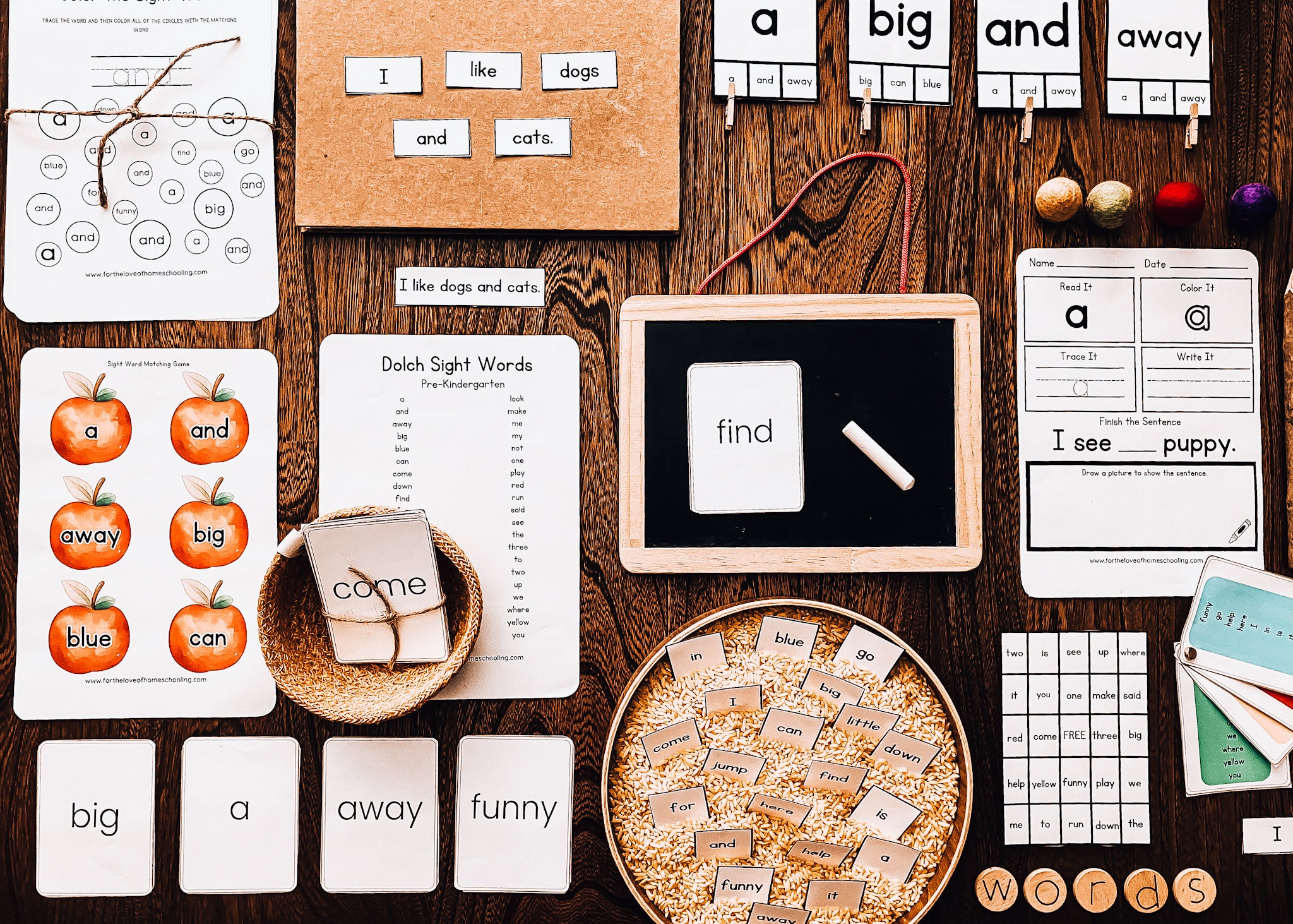 Pre-k Dolch Sight Words Pack - Etsy