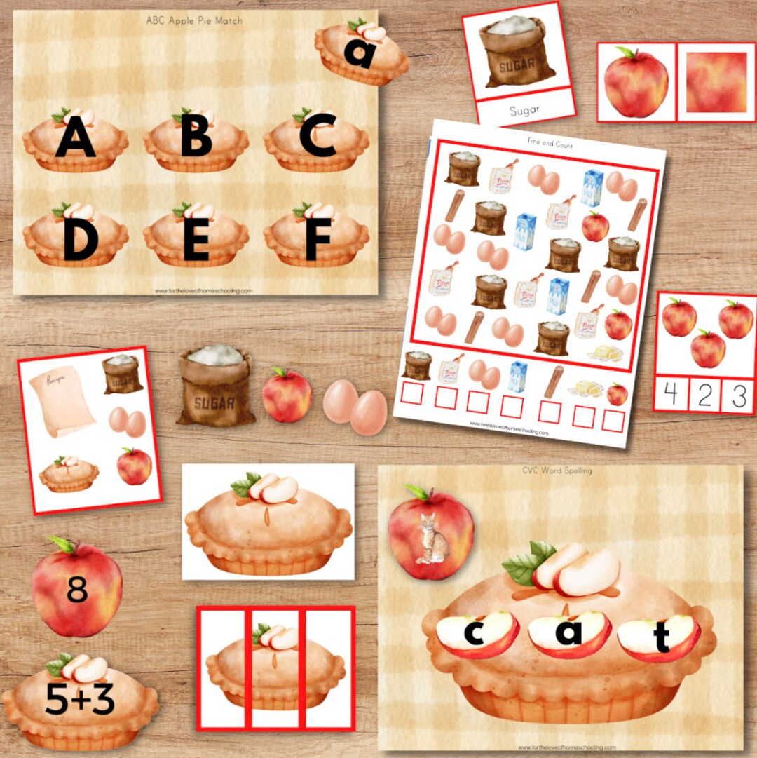 Apple Themed Book Pack - Etsy