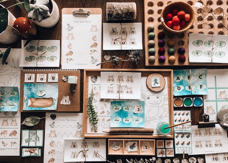 Frog Themed Learning Pack - Etsy