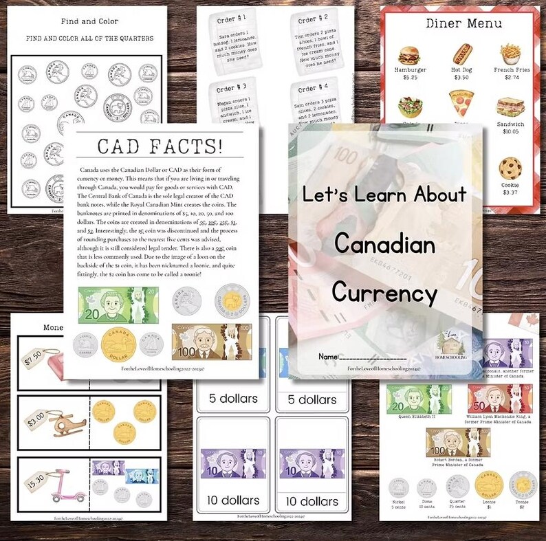 Let’s Learn About Canadian Currency - Etsy