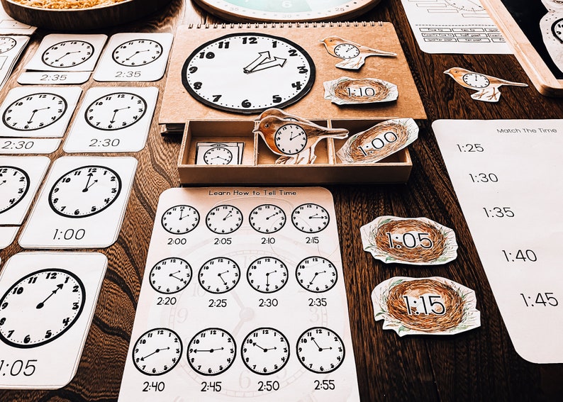 Telling Time Learning Pack - Etsy