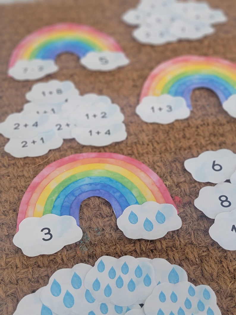 Rainbow Math Pack - Etsy
