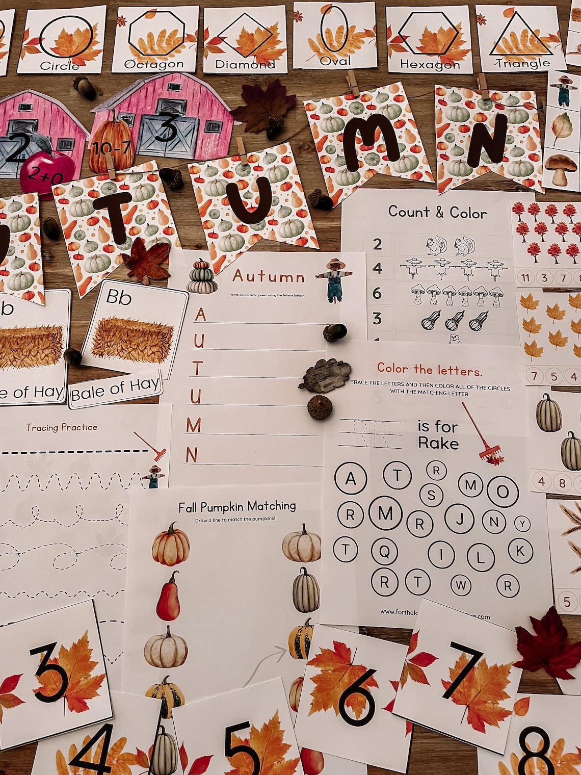Fall Learning Pack - Etsy