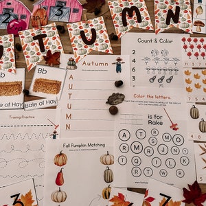 Fall Learning Pack - Etsy