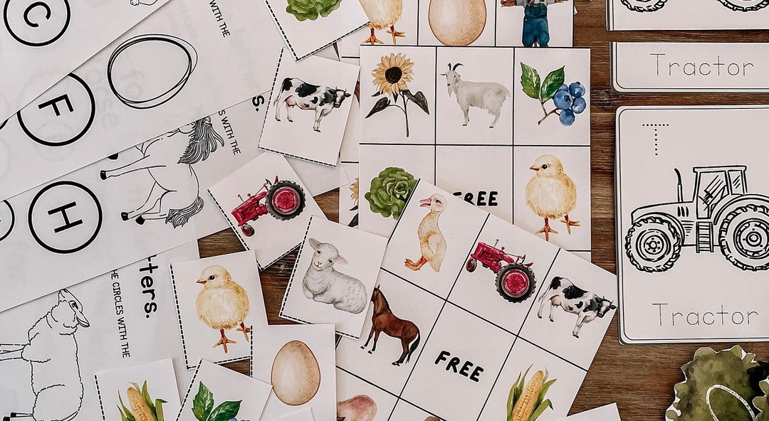 On the Farm Learning Pack - Etsy