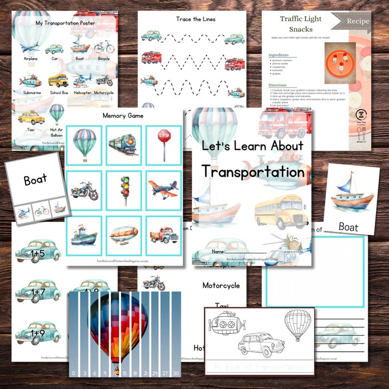 Let’s Learn About Transportation - Etsy