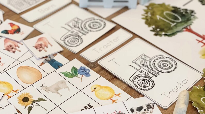 On the Farm Learning Pack - Etsy