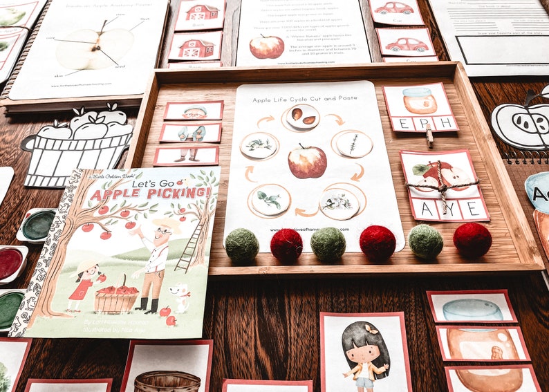 Apple Picking Book Themed Learning Pack - Etsy