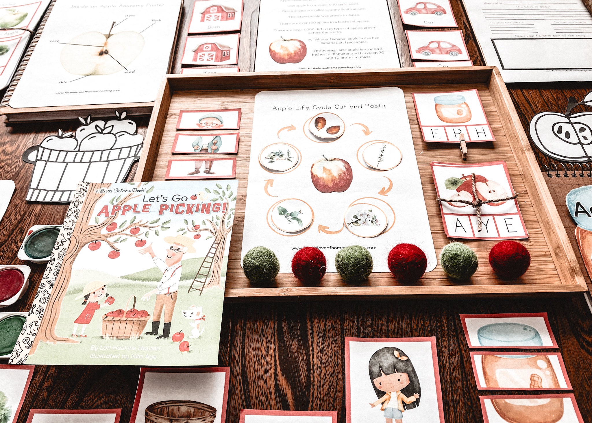 Apple Picking Book Themed Learning Pack - Etsy