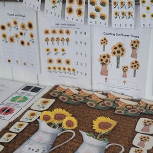 S is for Sunflower Early Learning Pack - Etsy