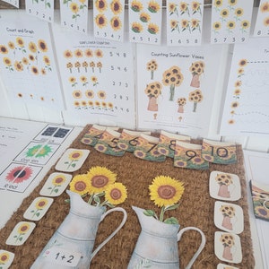 S is for Sunflower Early Learning Pack - Etsy