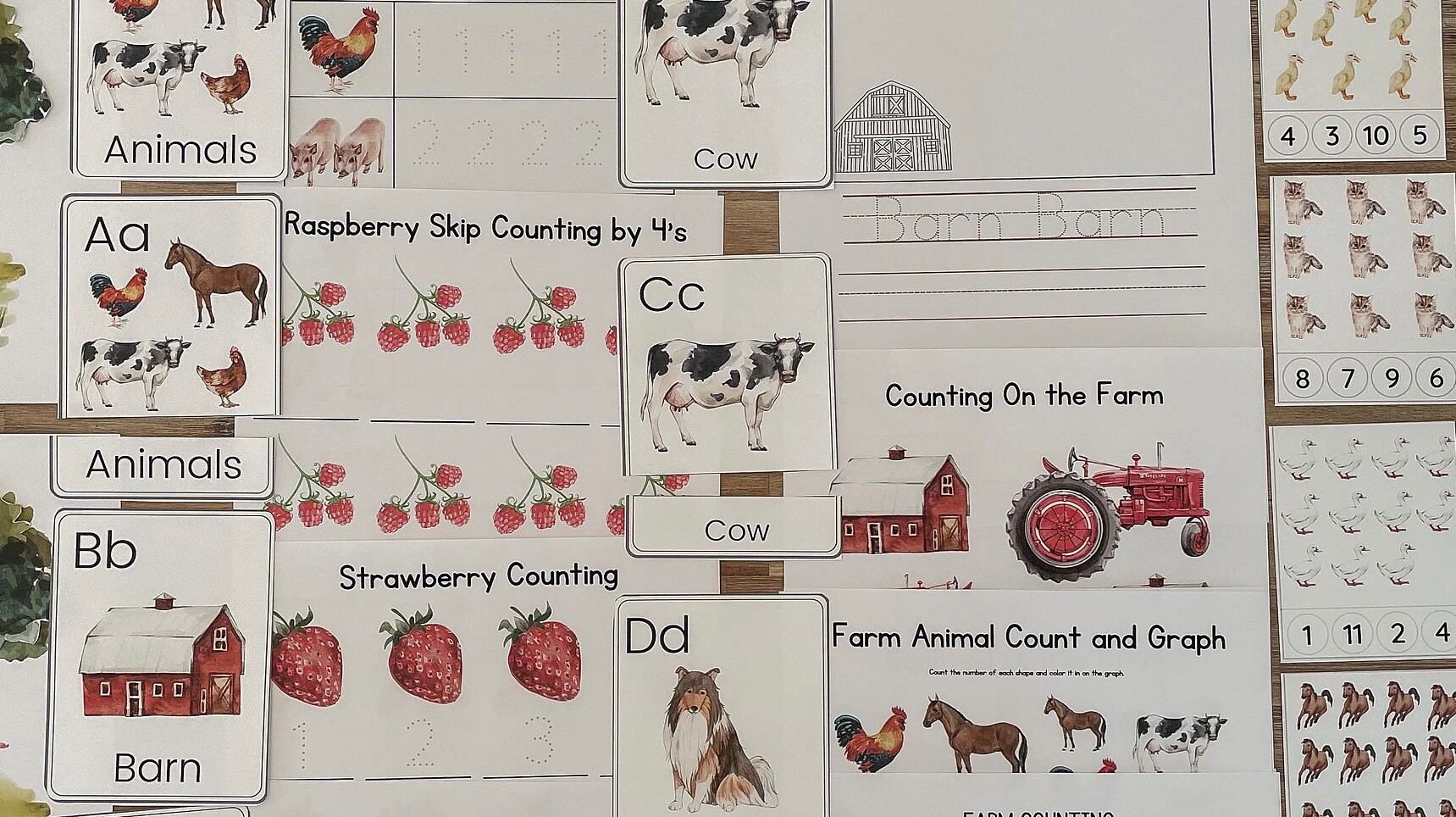 On the Farm Learning Pack - Etsy