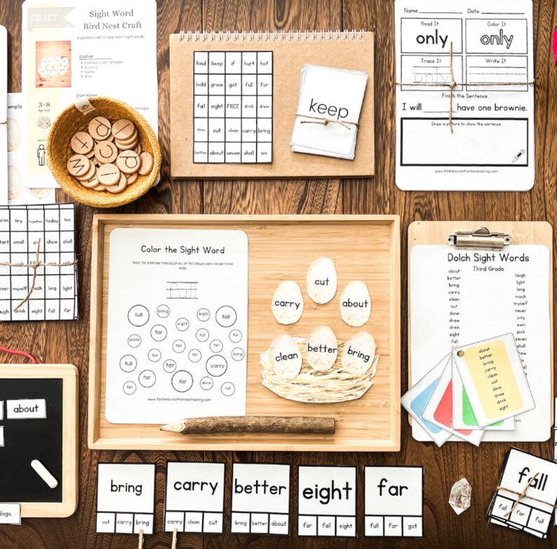 3rd Grade Dolch Sight Word Pack - Etsy