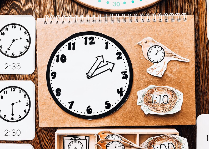 Telling Time Learning Pack - Etsy