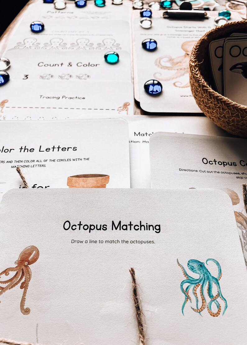 O is for Octopus Early Learning Pack - Etsy