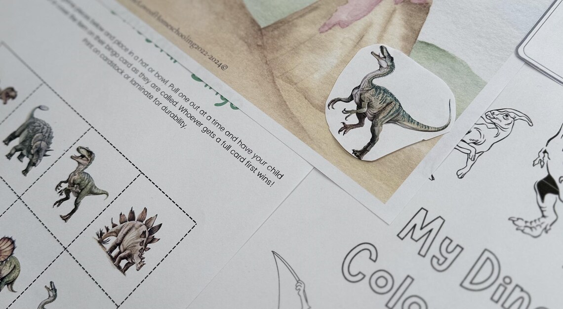 Let's Learn About Dinosaurs - Etsy