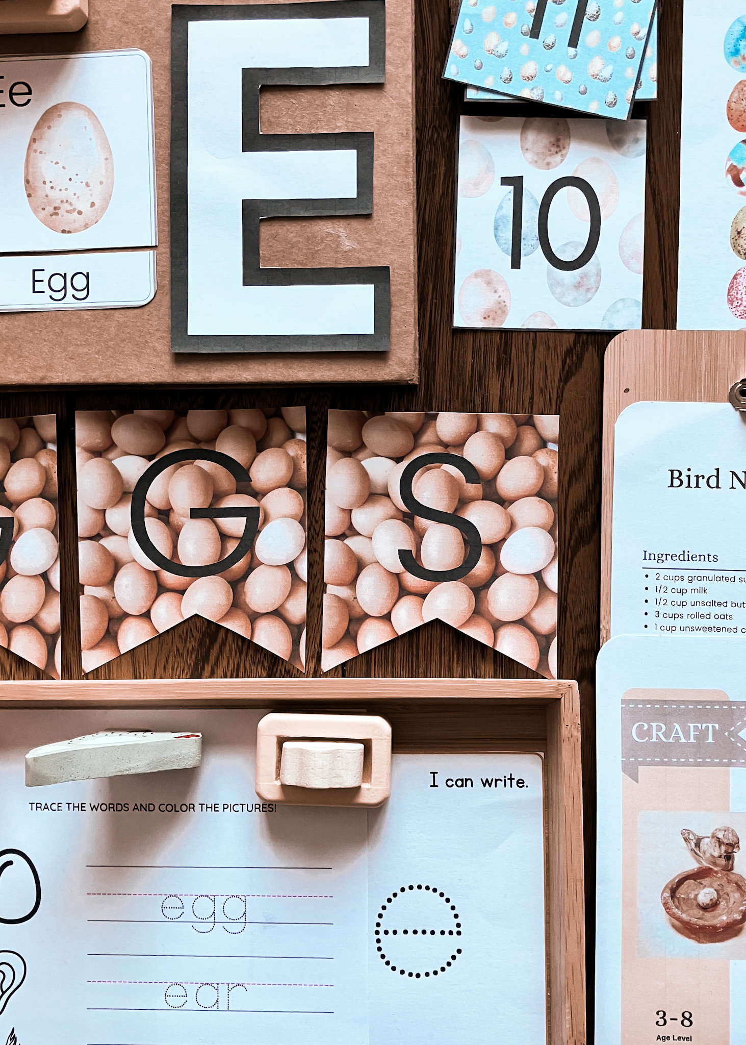 E is for Egg Early Learning Pack - Etsy