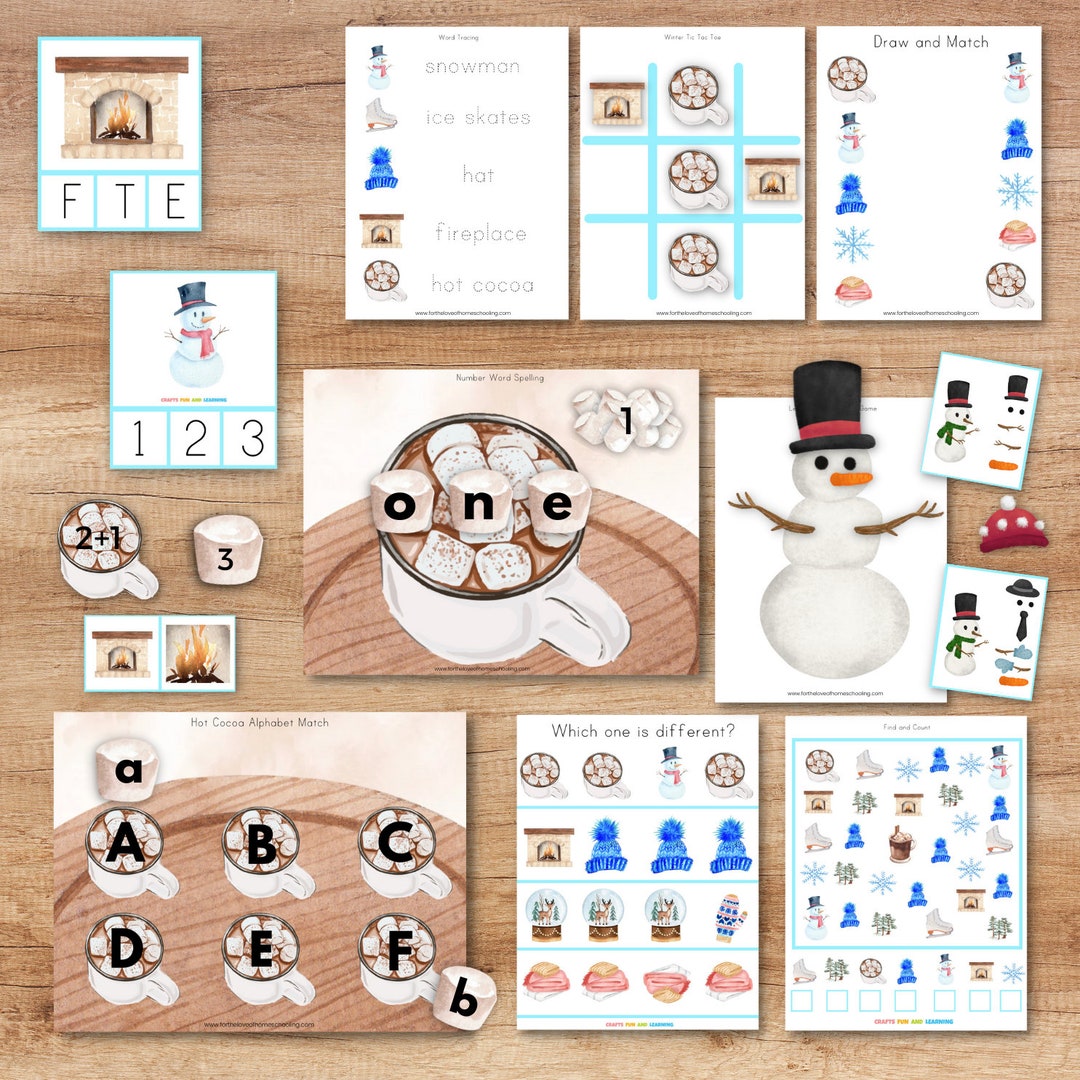Winter Learning Pack - Etsy