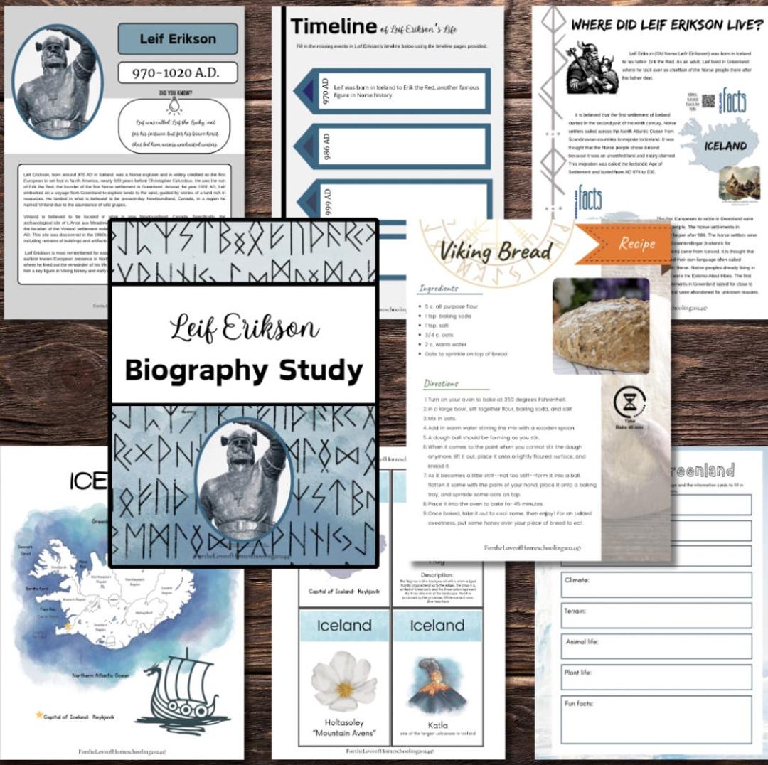 Leif Erikson Biography - Etsy