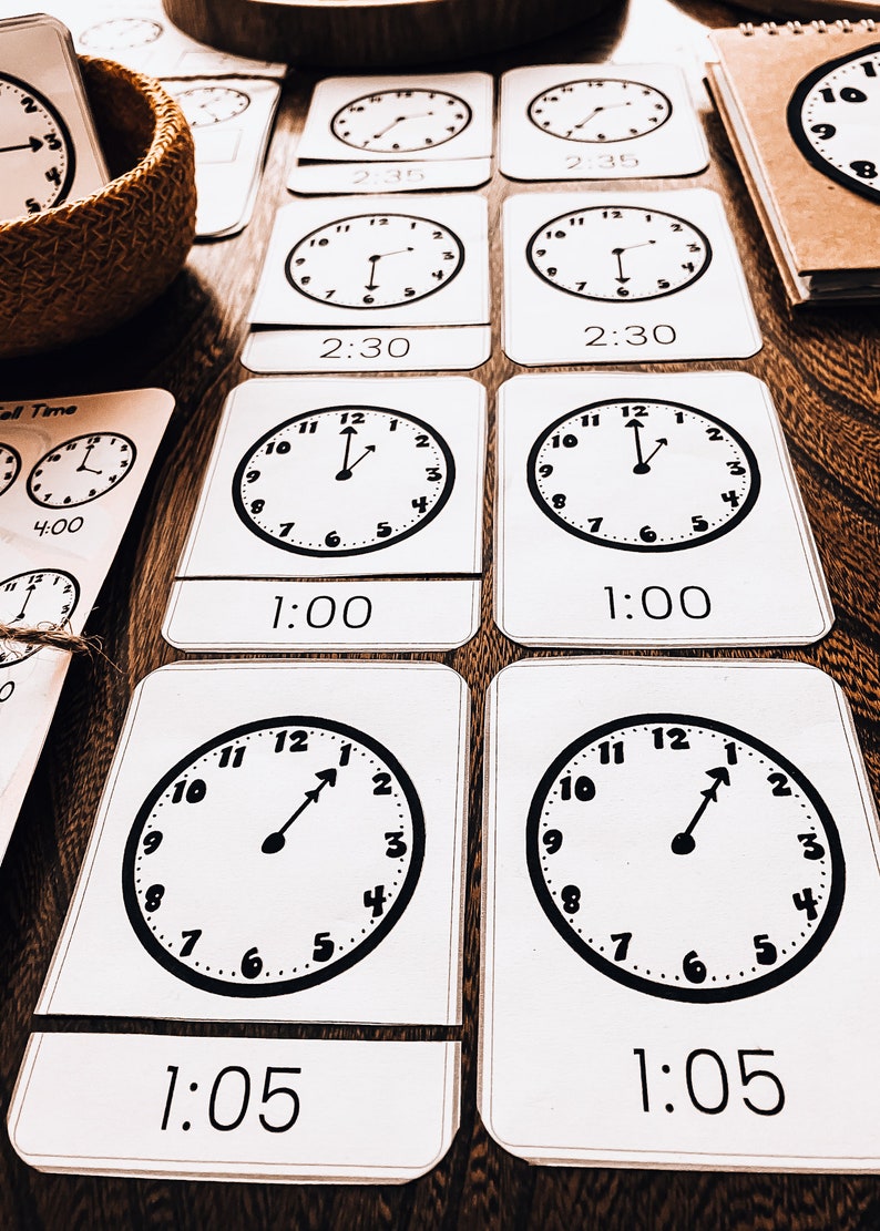 Telling Time Learning Pack - Etsy