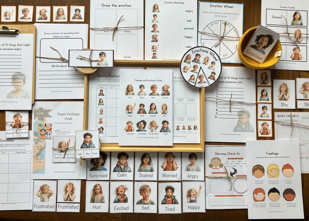 Feelings & Emotions Unit - Etsy