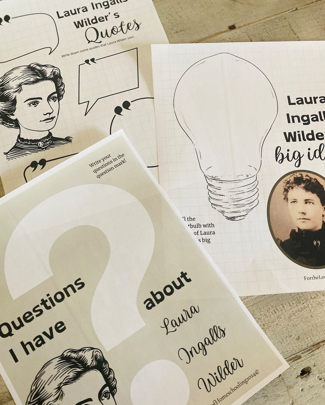 Laura Ingalls Wilder Biography Unit - Etsy