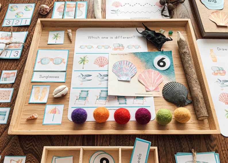 A Day at the Beach Tot School Pack - Etsy