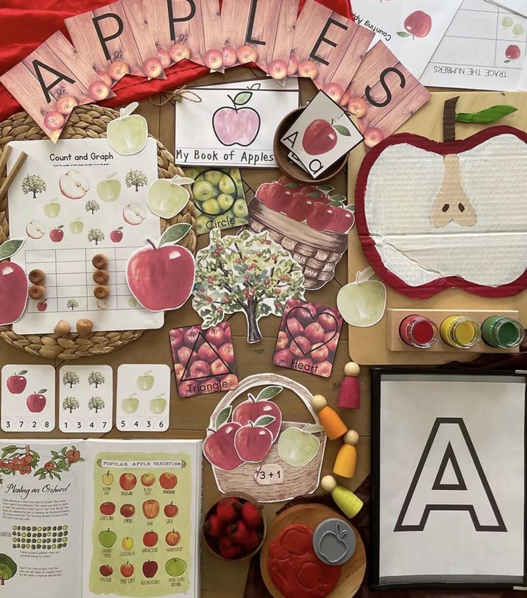 A is for Apple Early Learning Pack - Etsy