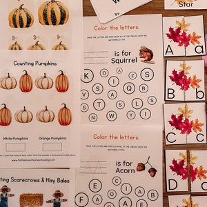 Fall Learning Pack - Etsy