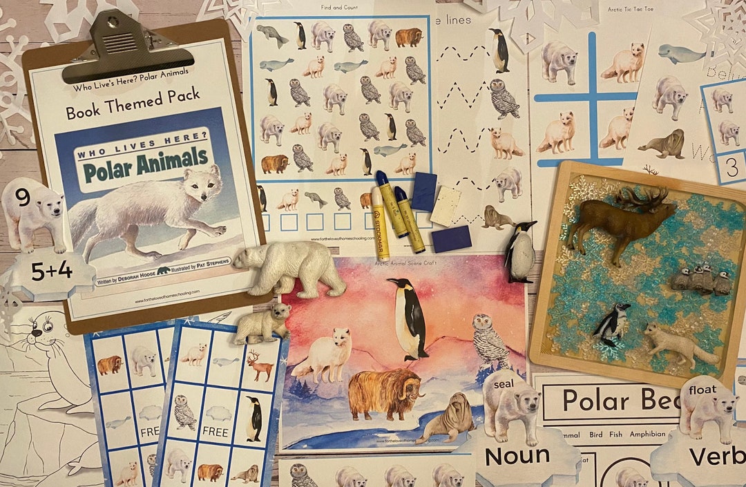 Arctic Animals Book Themed Learning Pack - Etsy