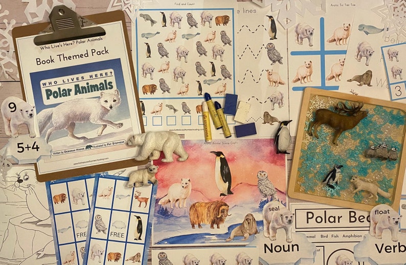Arctic Animals Book Themed Learning Pack - Etsy