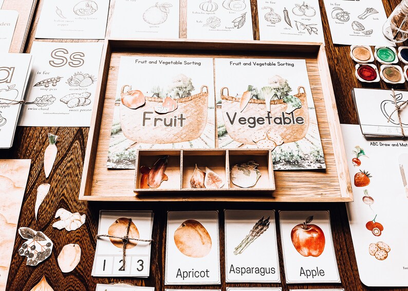 A-Z Fruits & Vegetables Pack - Etsy
