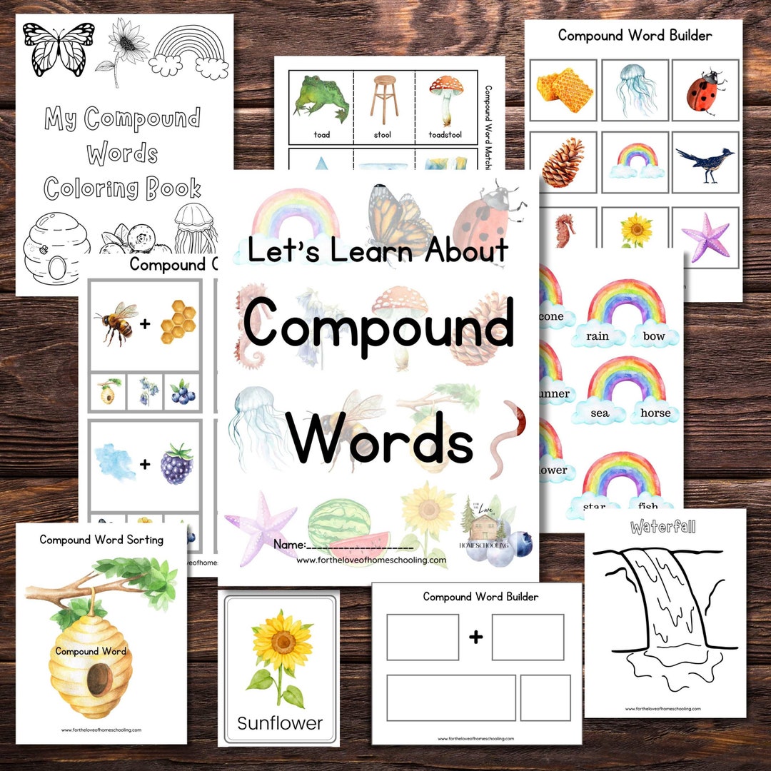 Compound Words Learning Pack - Etsy