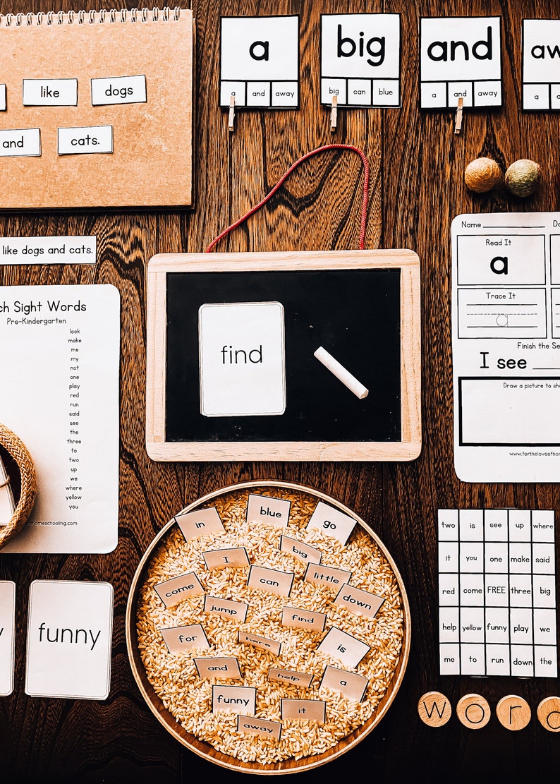 Pre-k Dolch Sight Words Pack - Etsy