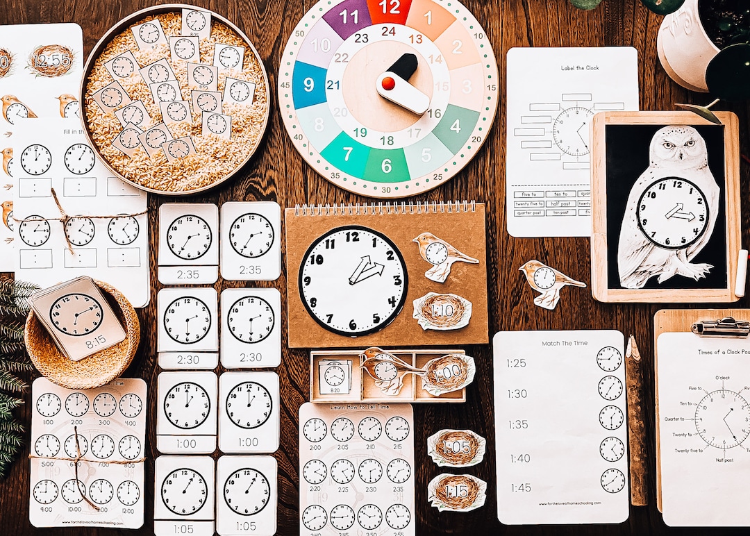 Telling Time Learning Pack - Etsy