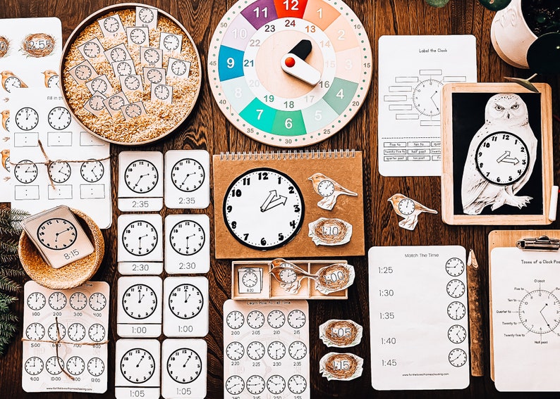 Telling Time Learning Pack - Etsy