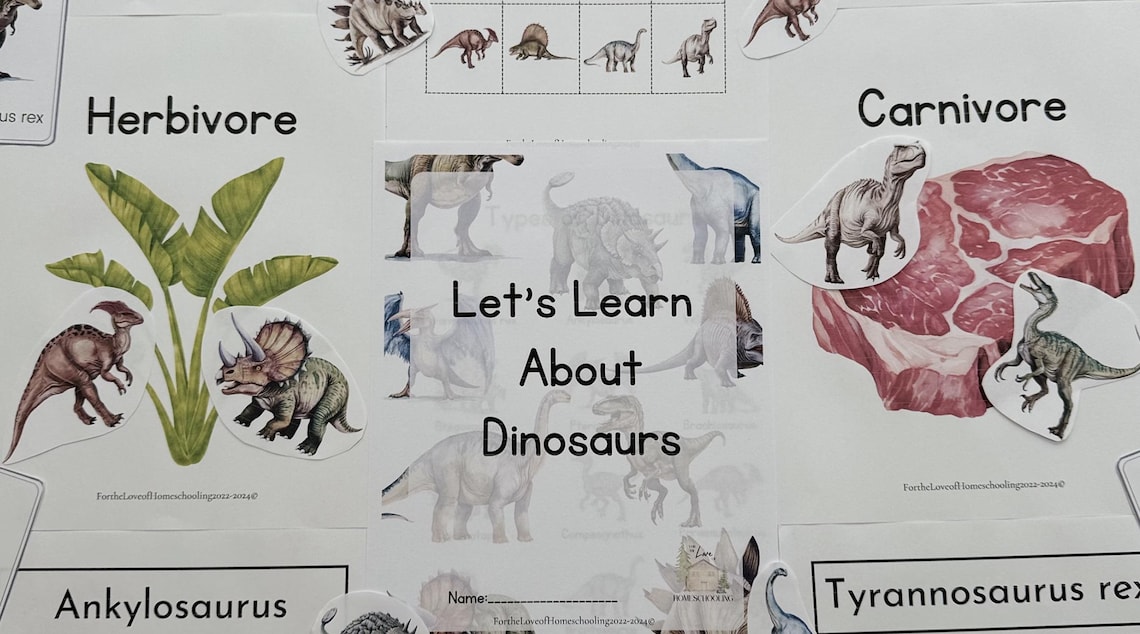 Let's Learn About Dinosaurs - Etsy