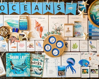 Ocean Animals Unit BUNDLE, Nature Study, Math, Language Arts ...