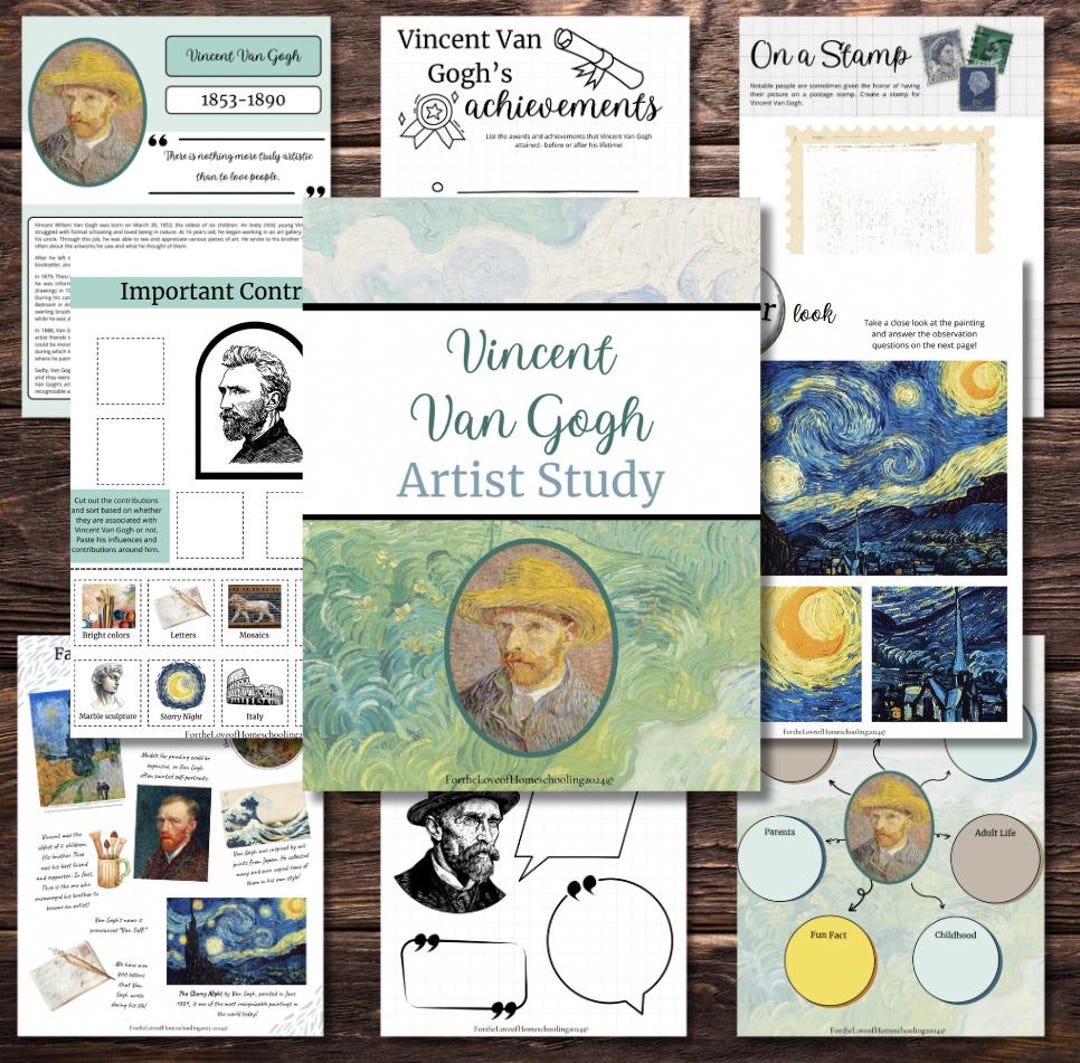 Van Gogh Artist Study - Etsy