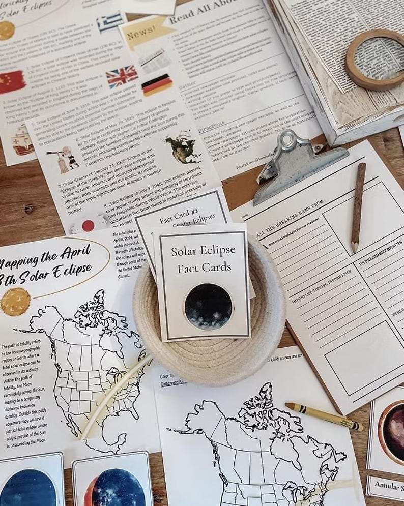 Exploring Solar Eclipses Unit - Etsy