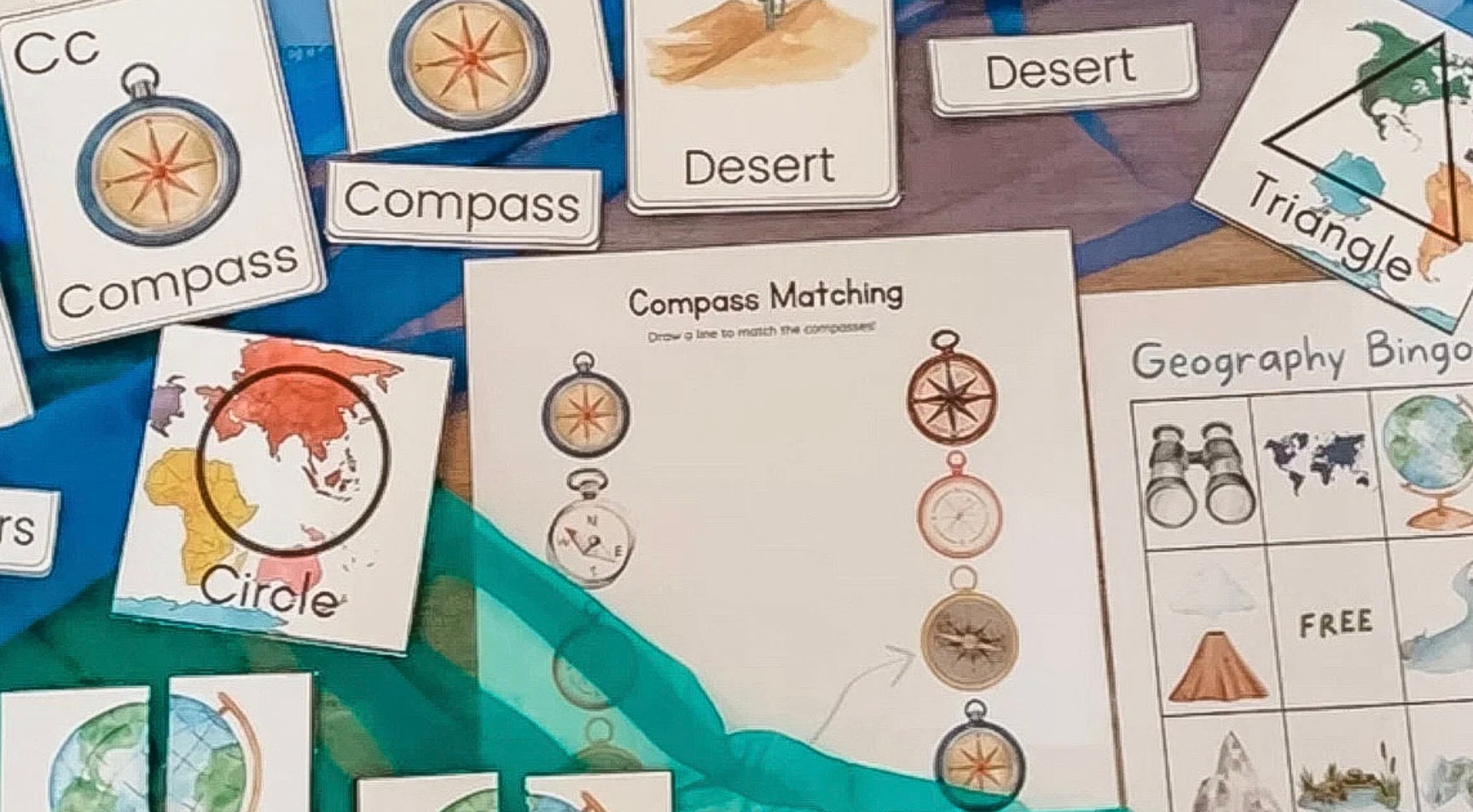 Geography Early Learning Pack - Etsy