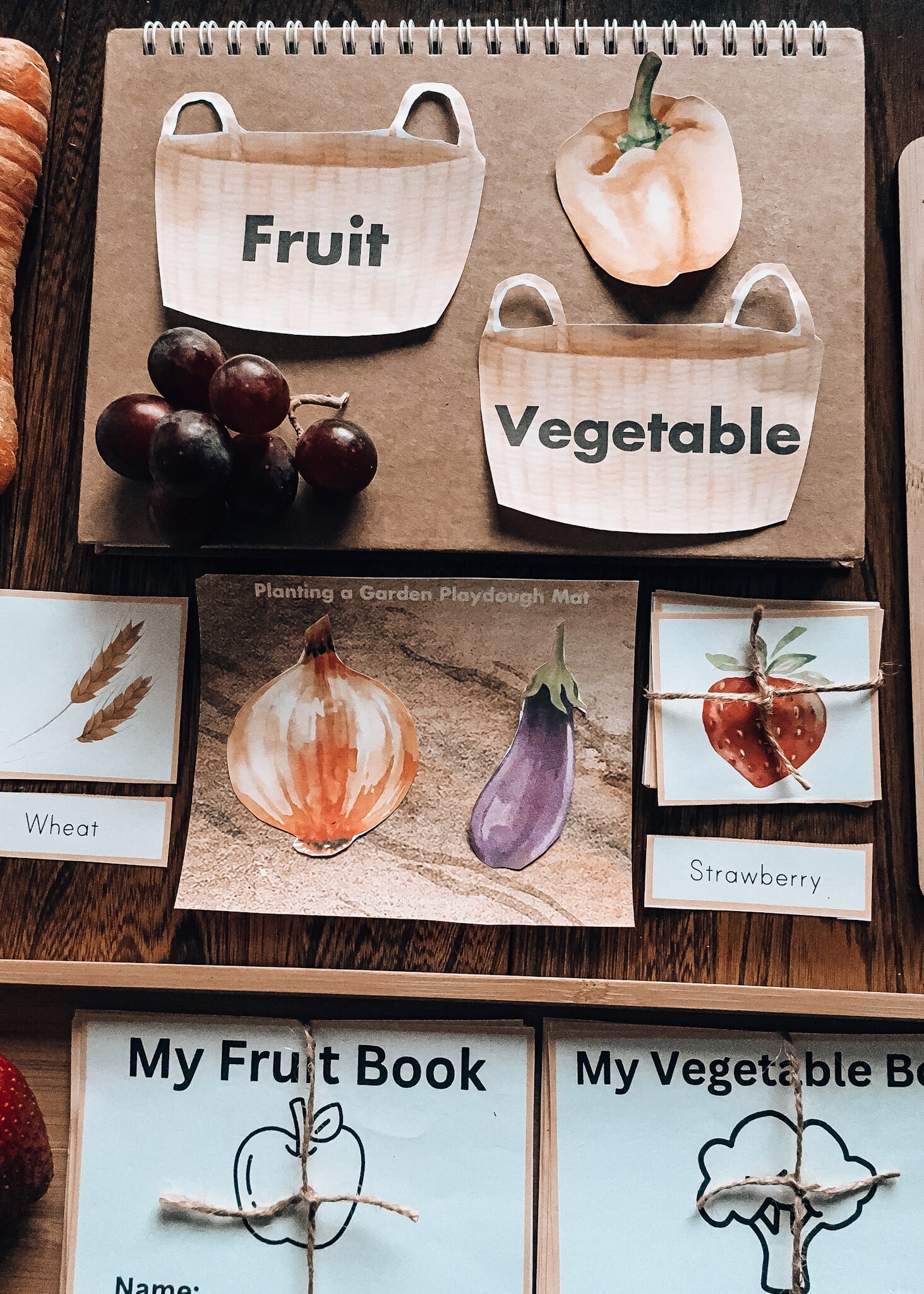 Fruits and Vegetables Themed Book Learning Pack - Etsy