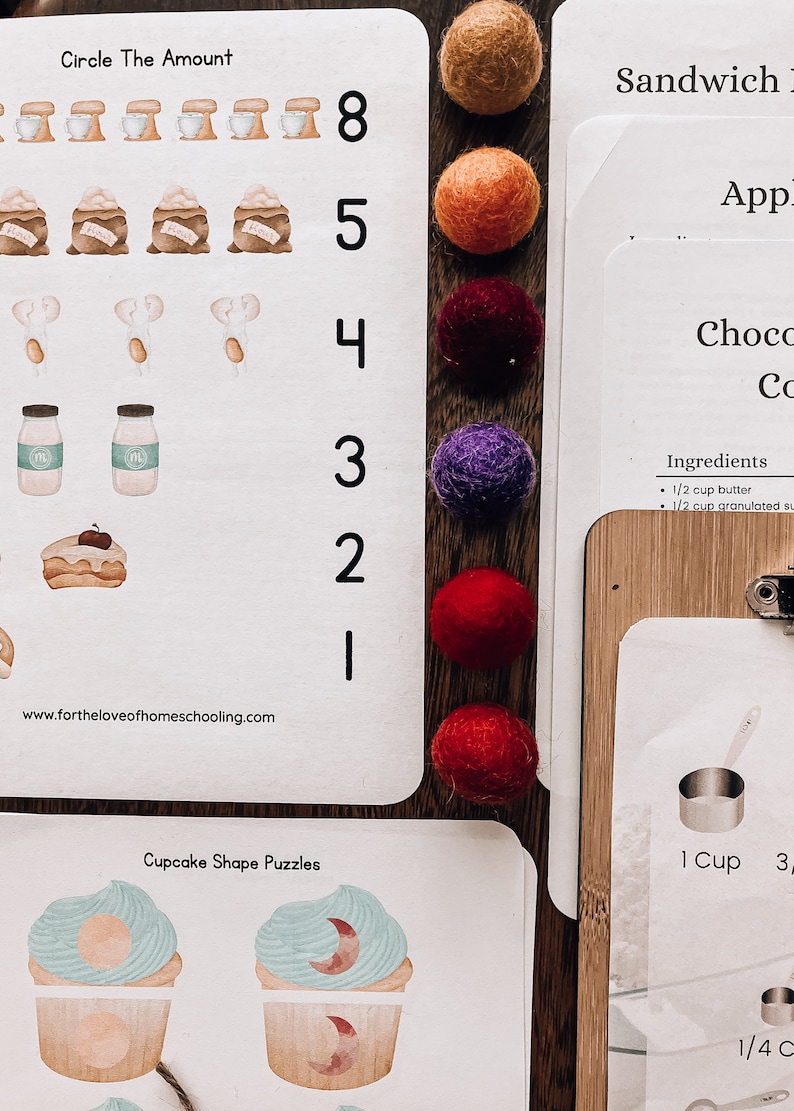 Math in the Kitchen Learning Pack - Etsy