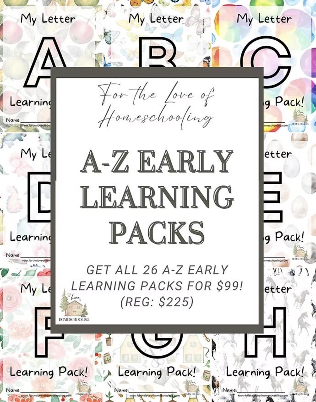 A-Z Early Learning Pack Collection - Etsy