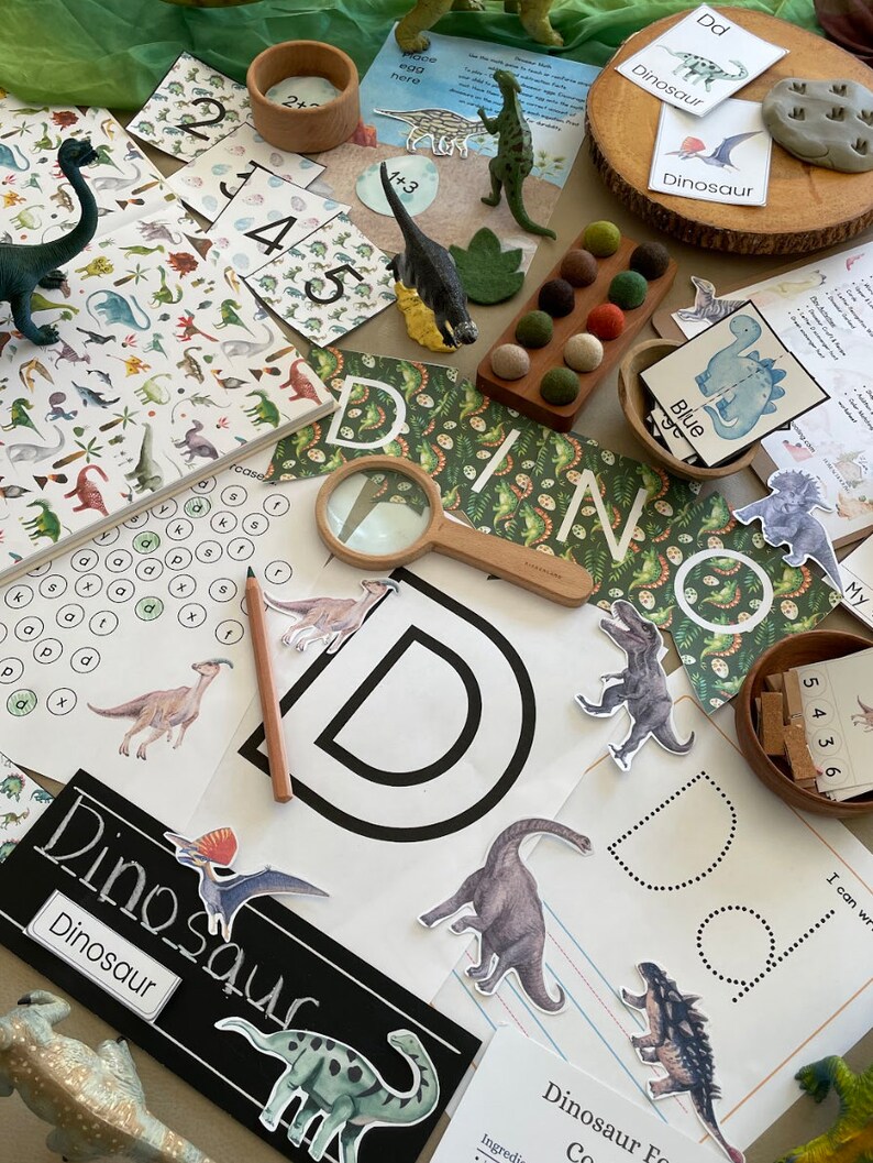 D is for Dinosaur Early Learning Pack - Etsy