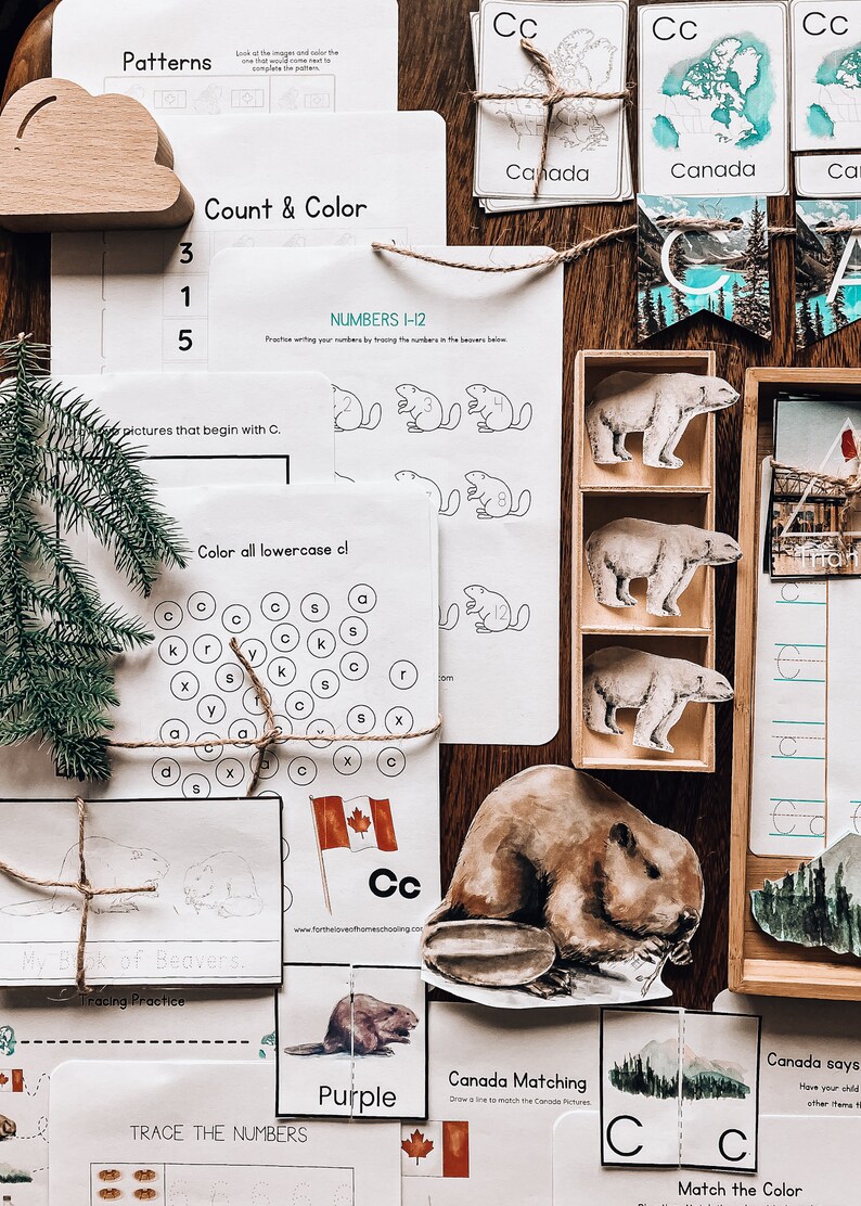 C is for Canada Learning Pack - Etsy