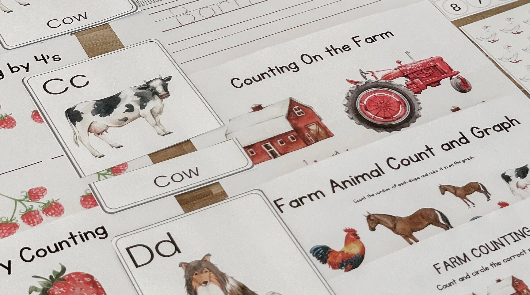 On the Farm Learning Pack - Etsy