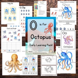 O is for Octopus Early Learning Pack - Etsy